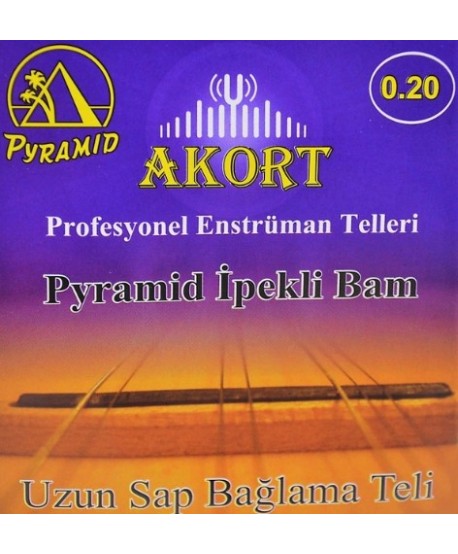 Akort Pramid Uzun Sap Bağlama Teli - Saz Teli 0.20